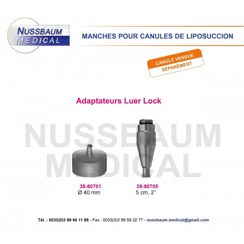 Adaptateur Luer-Lock pour canules de liposuccion